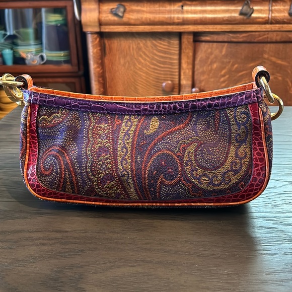 Etro | Bags | Etro Woven Paisley Convertible Shoulderclutch Bag W ...